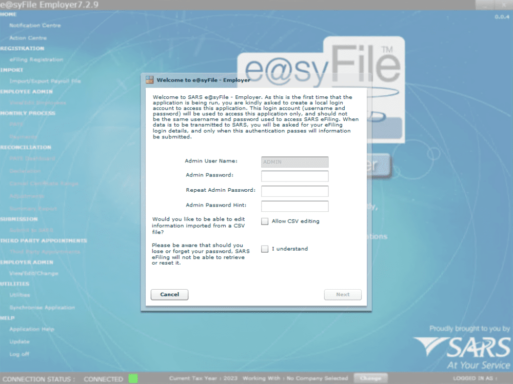 Running e@syfile™Employer without administrator rights | Info-Overdrive